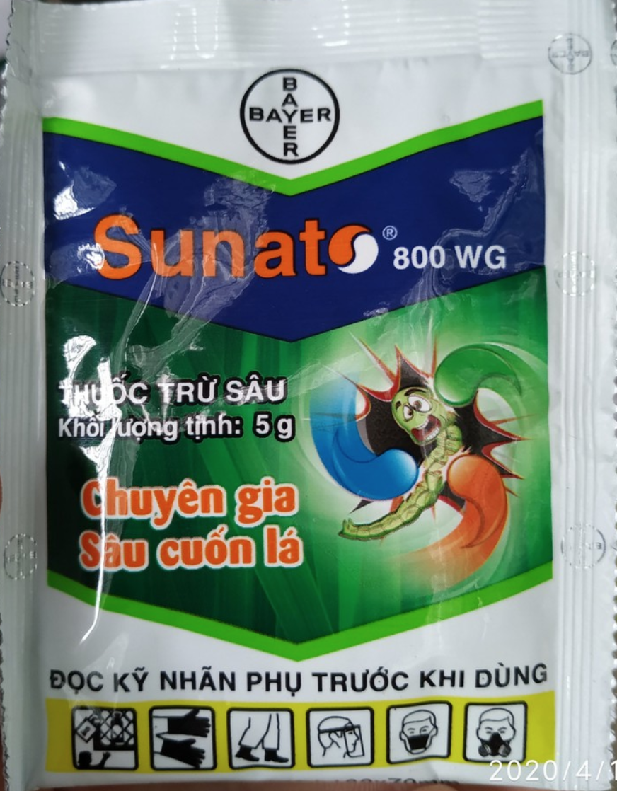 thuốc trừ sâu Sunato 800WG - đặc trị sâu cuốn lá - Shopnongnghiep.vn